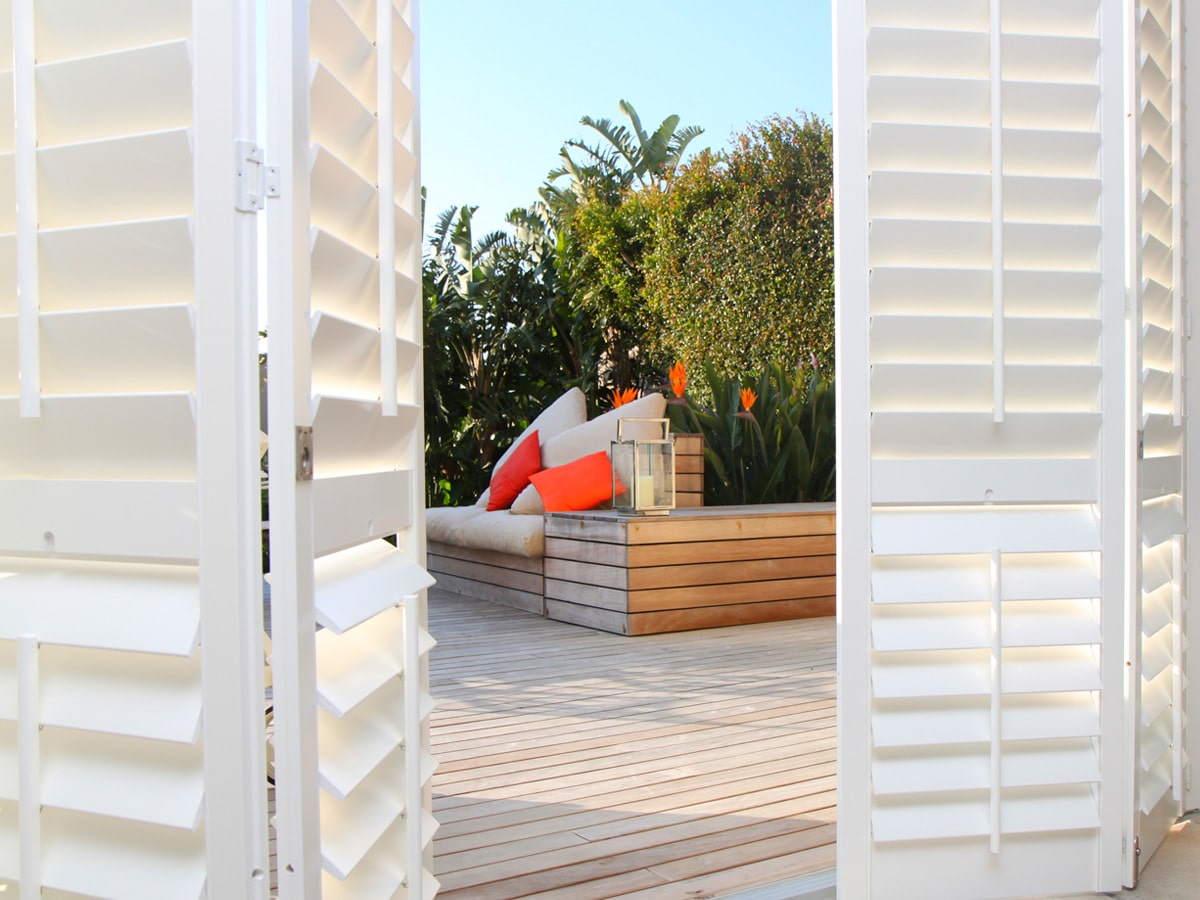 Plantation Shutters for Sliding Glass Doors | Norman USA
