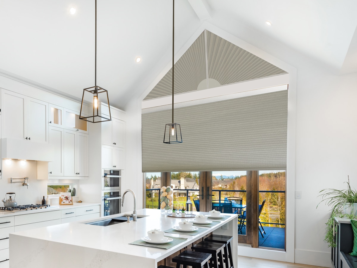 Angled Window Treatments: Shades & Shutters | Norman Canada