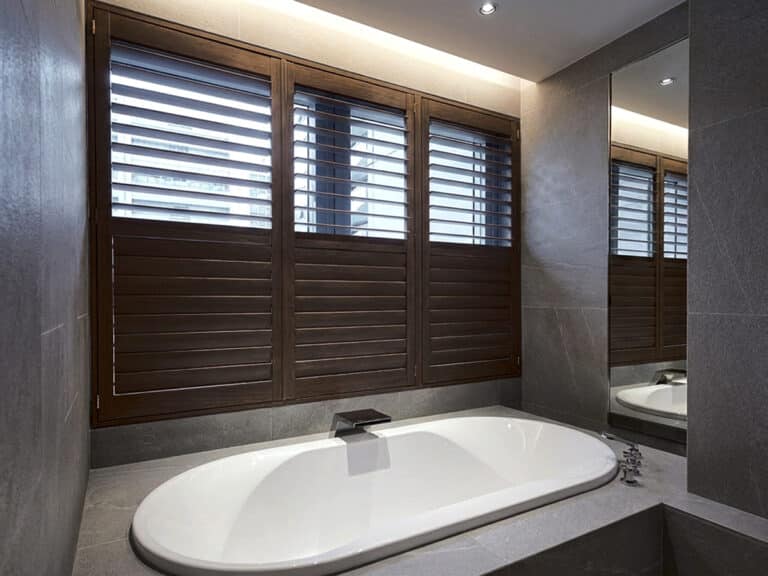 Bathroom Window Treatments: Shutters for Privacy, Light & Humid Rooms ...
